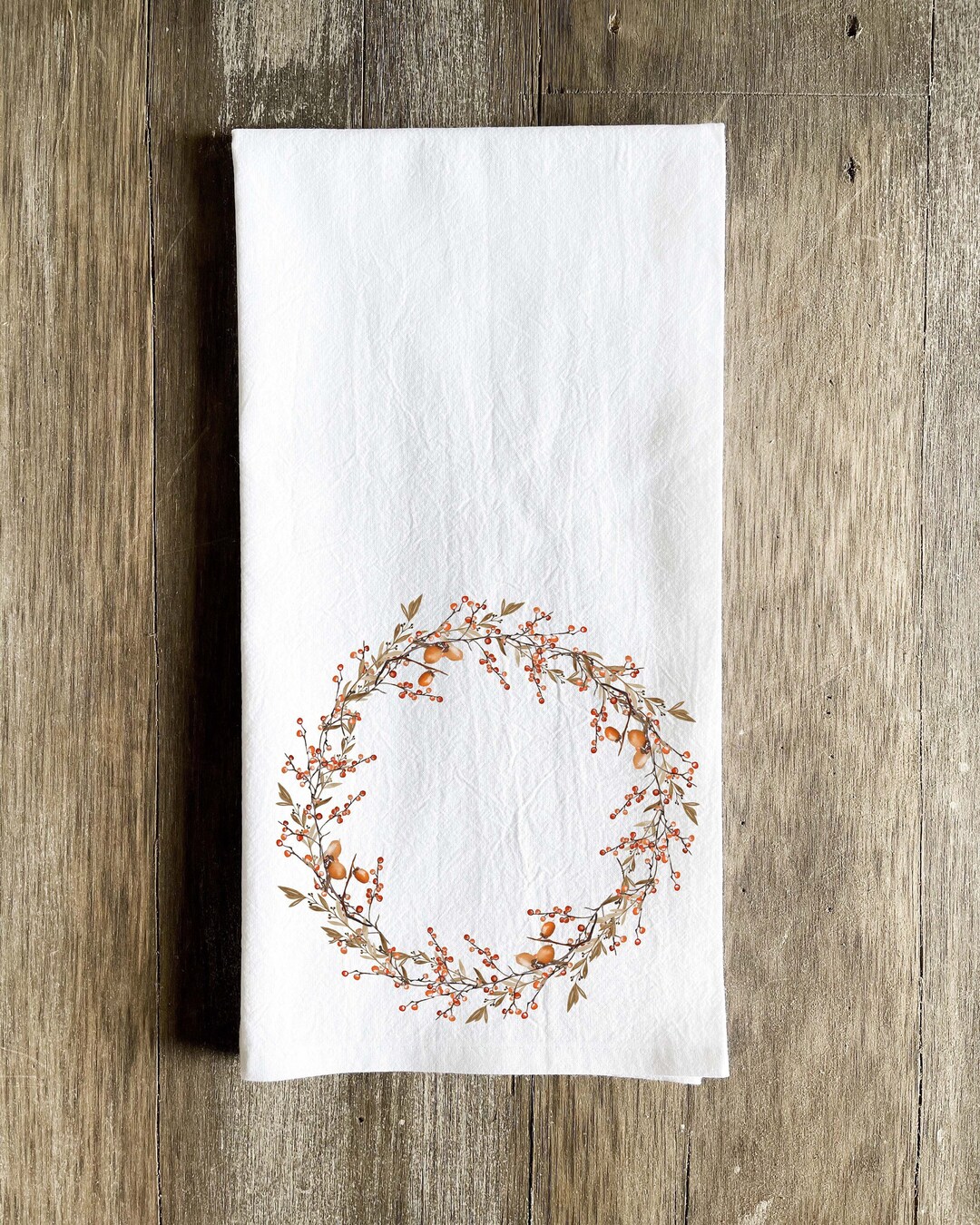 Fall Tea Towel, Farmhouse Fall Decor, Thanksgiving, Hostess Gift, Fall ...