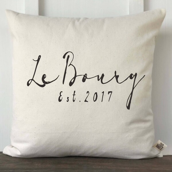 French Script Pillow - Etsy