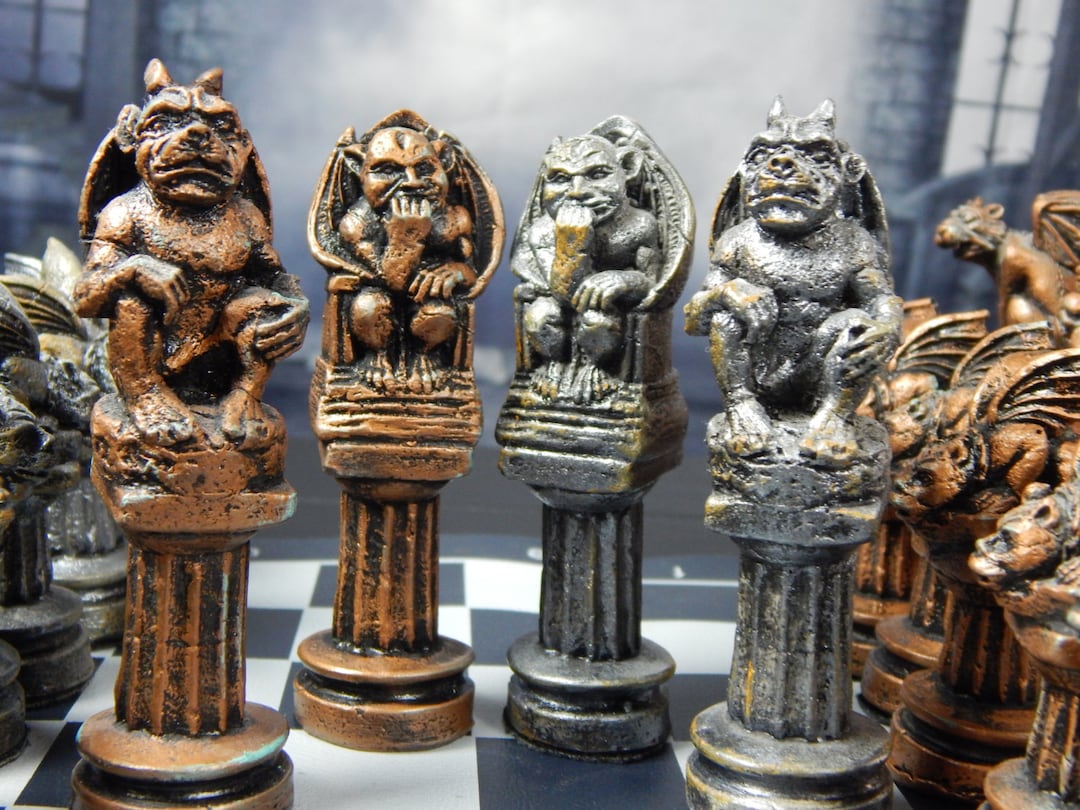 Ready to Ship**** Gargoyles Chess Set (pieces Only/board Not Inluded ...