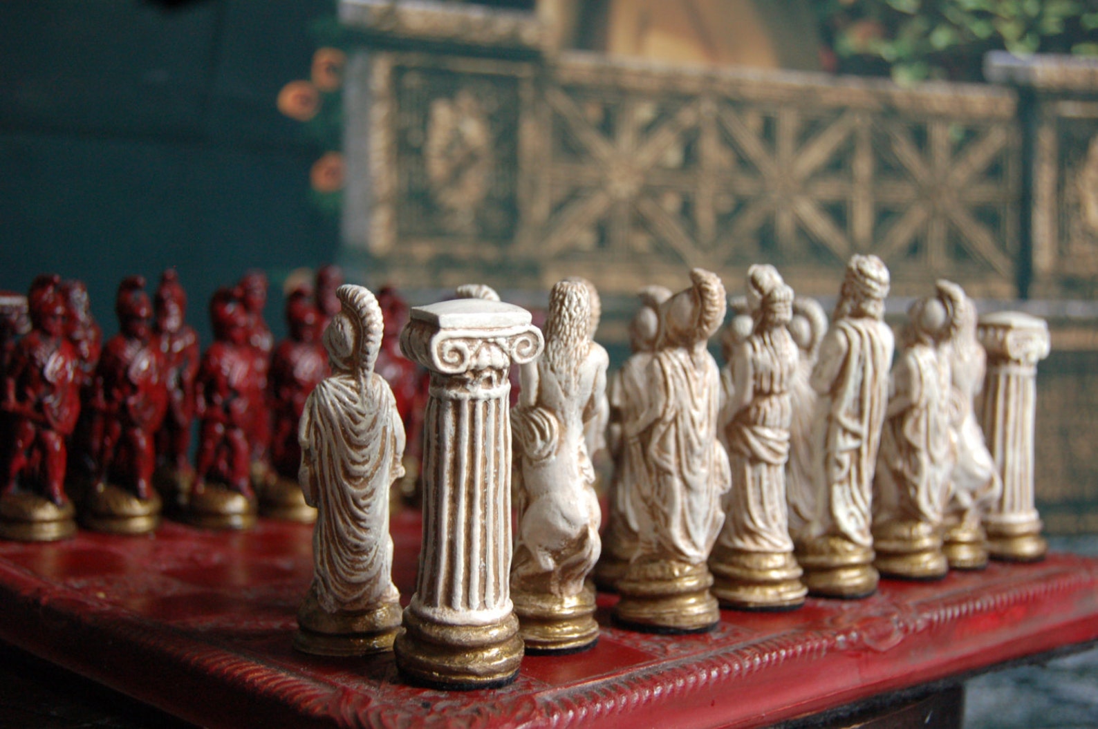 Greek Mythology Chess Set, Customisable Colours (pieces Only/board Not ...