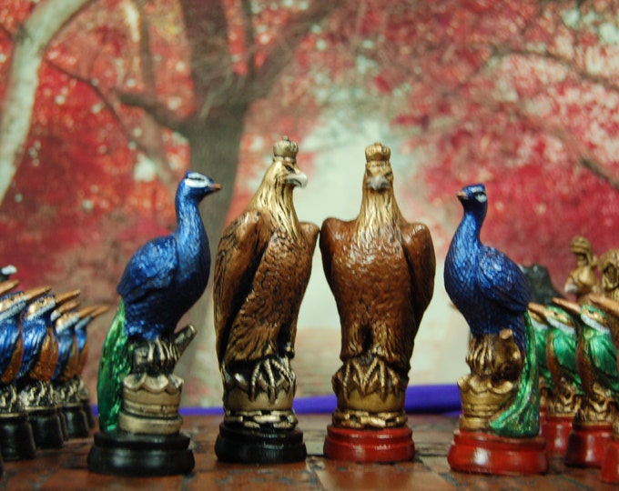 READY TO SHIP Large Birds Chess Setpieces Only/board Not - Etsy