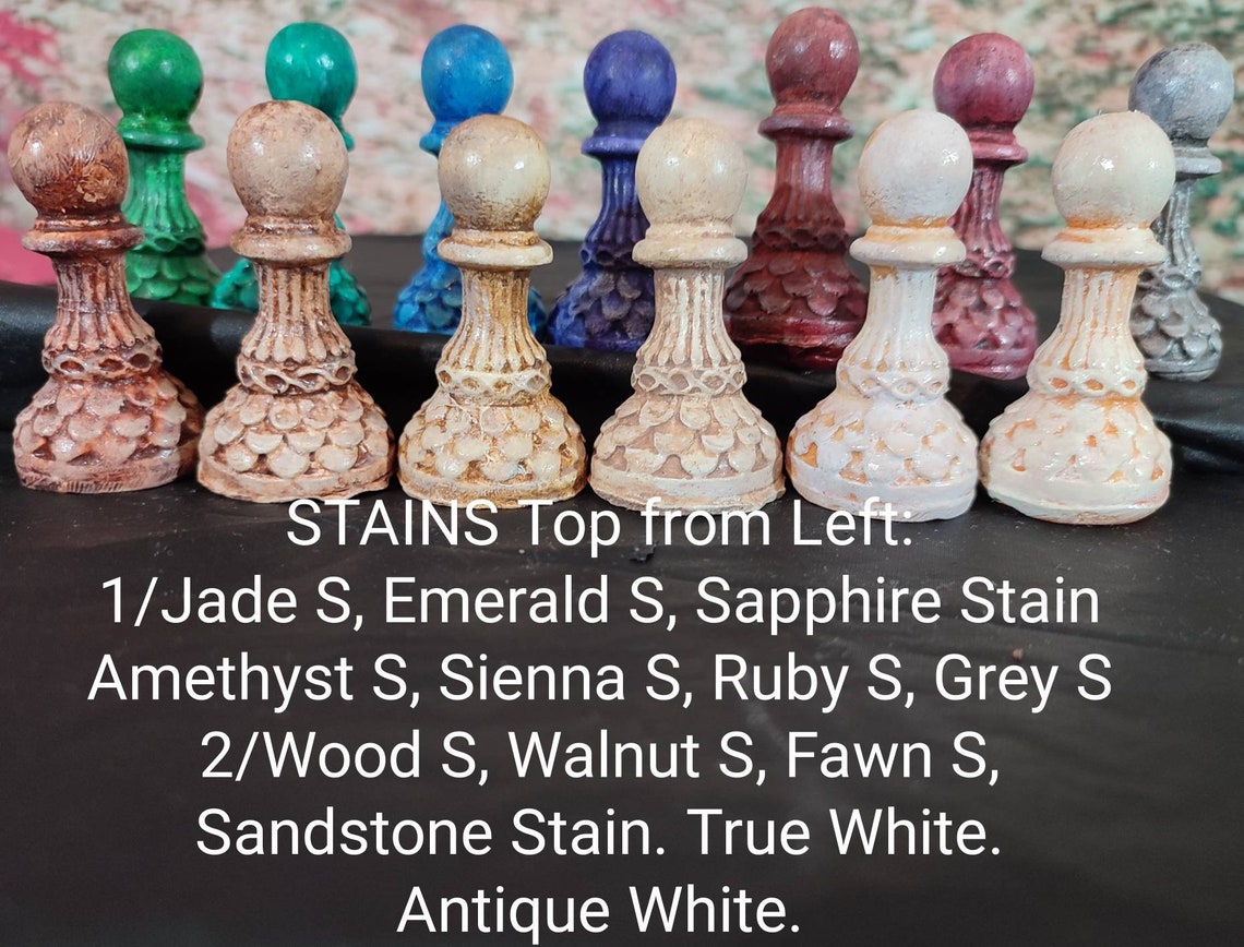 Gothic Heads Chess Set, Customisable Colours (pieces Only/no Board ...