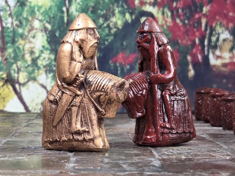 Medieval Chess Set, Customisable Colours (pieces Only/board Not Inluded ...