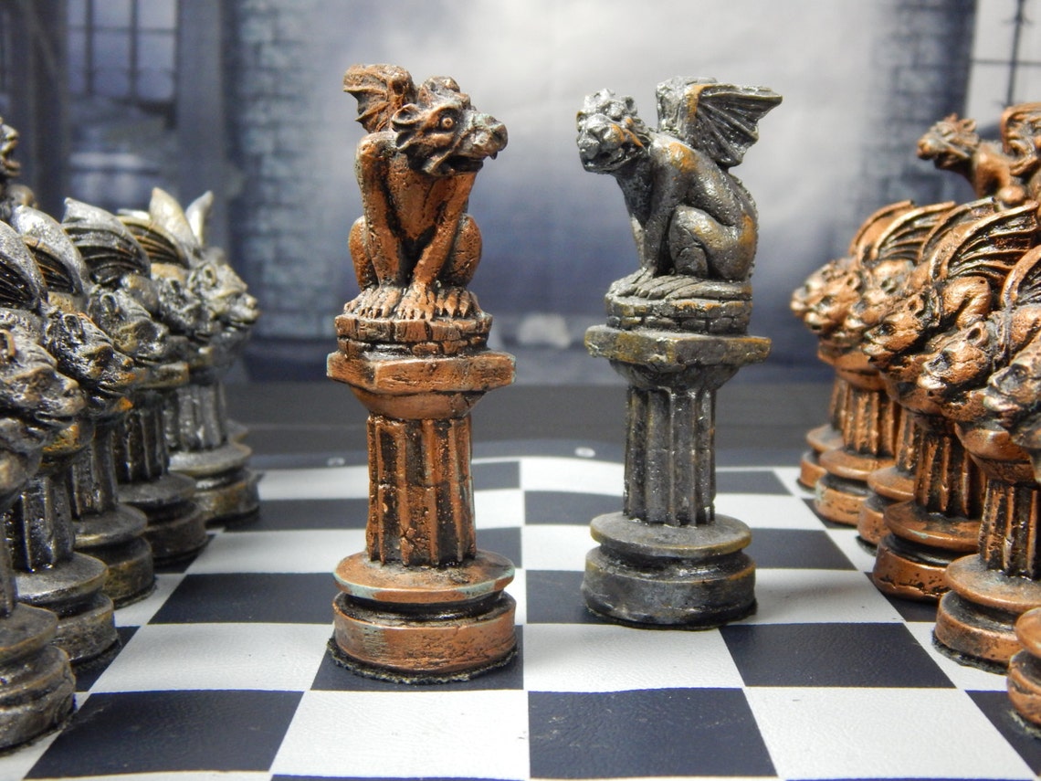 Gargoyles Chess Set, Customisable Colours (pieces Only) - Etsy