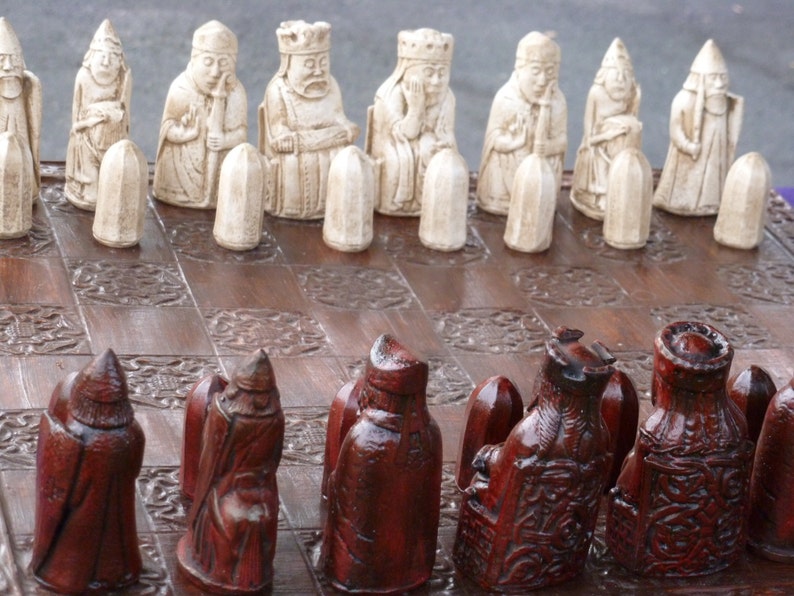 Isle of Lewis (replica) Chess Set, Customisable Colours (pieces Only ...