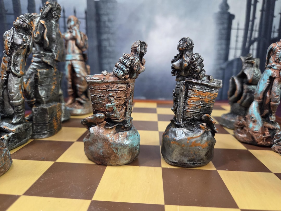 SNEAK PEEK Pirates Chess Set, Customisable Colours (pieces Only/board ...