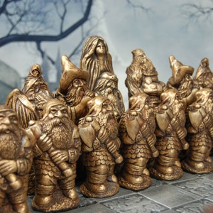 Large Battle of Good V Evil Chess Set, Customisable Colours (pieces ...