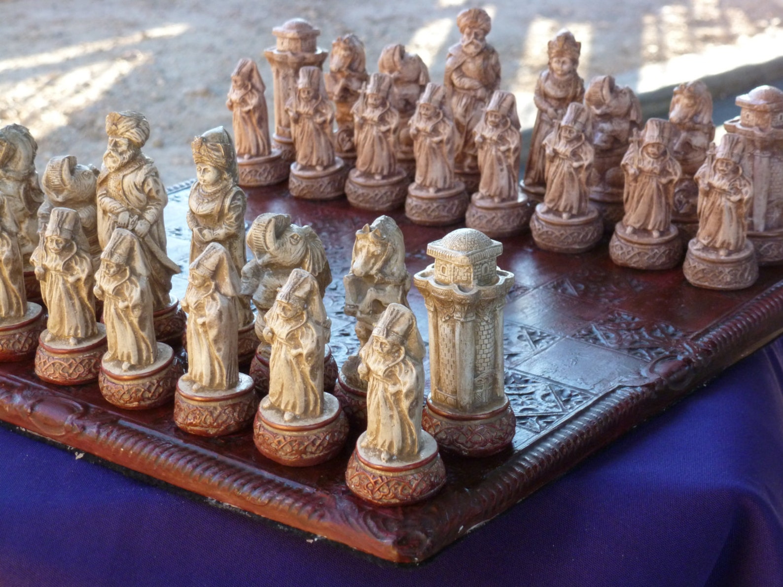 Arabian Nights Chess Set Customisable Colours pieces | Etsy