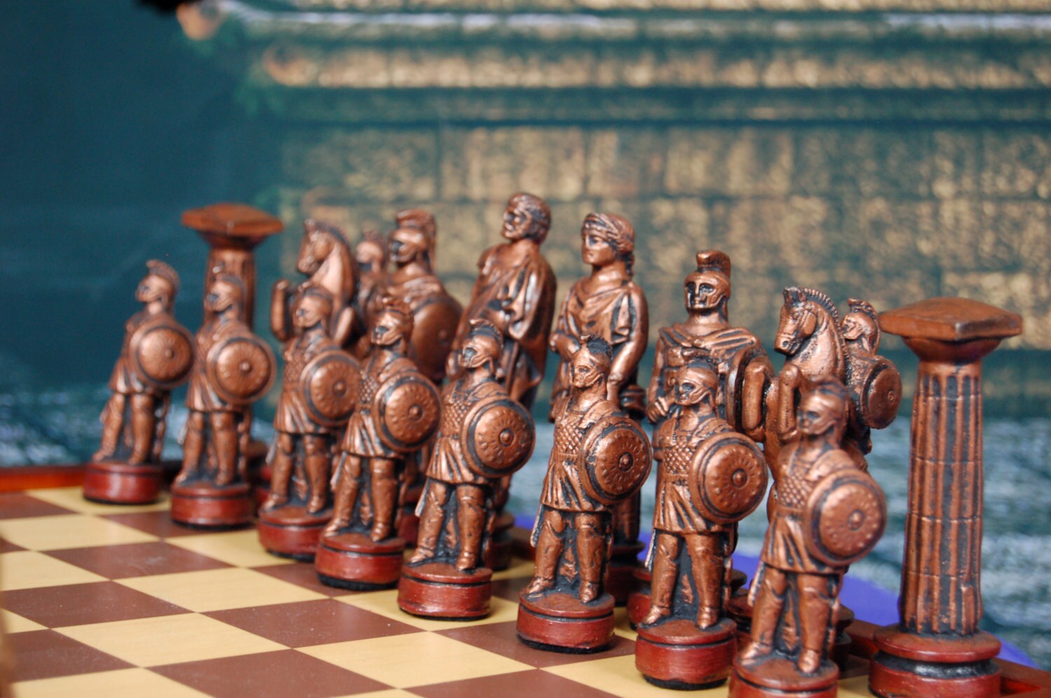 Roman Chess Set, Customizable Colours (pieces Only/board Not Included ...
