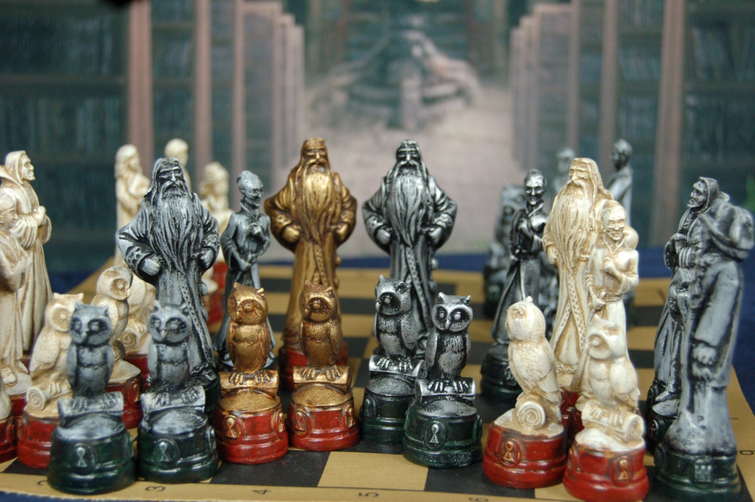 Harry Potter Chess Set, Customisable Colours (pieces Only) - Etsy