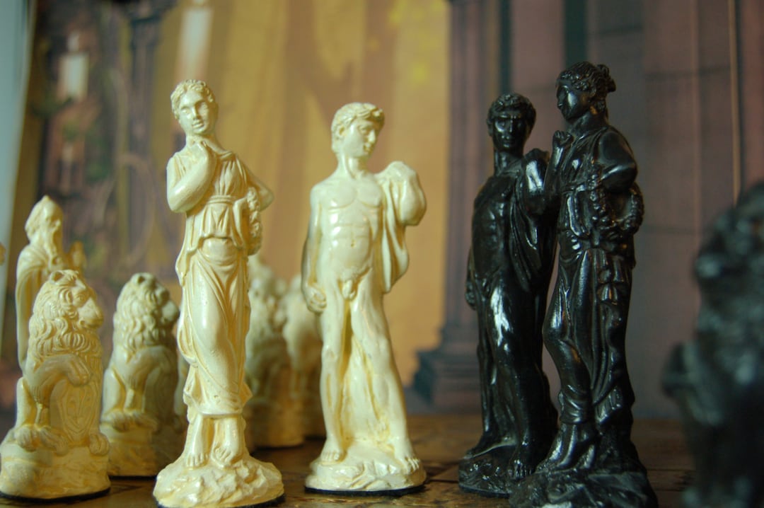 LARGE Classical Chess Set, Customisable Colours, (pieces Only/board Not ...