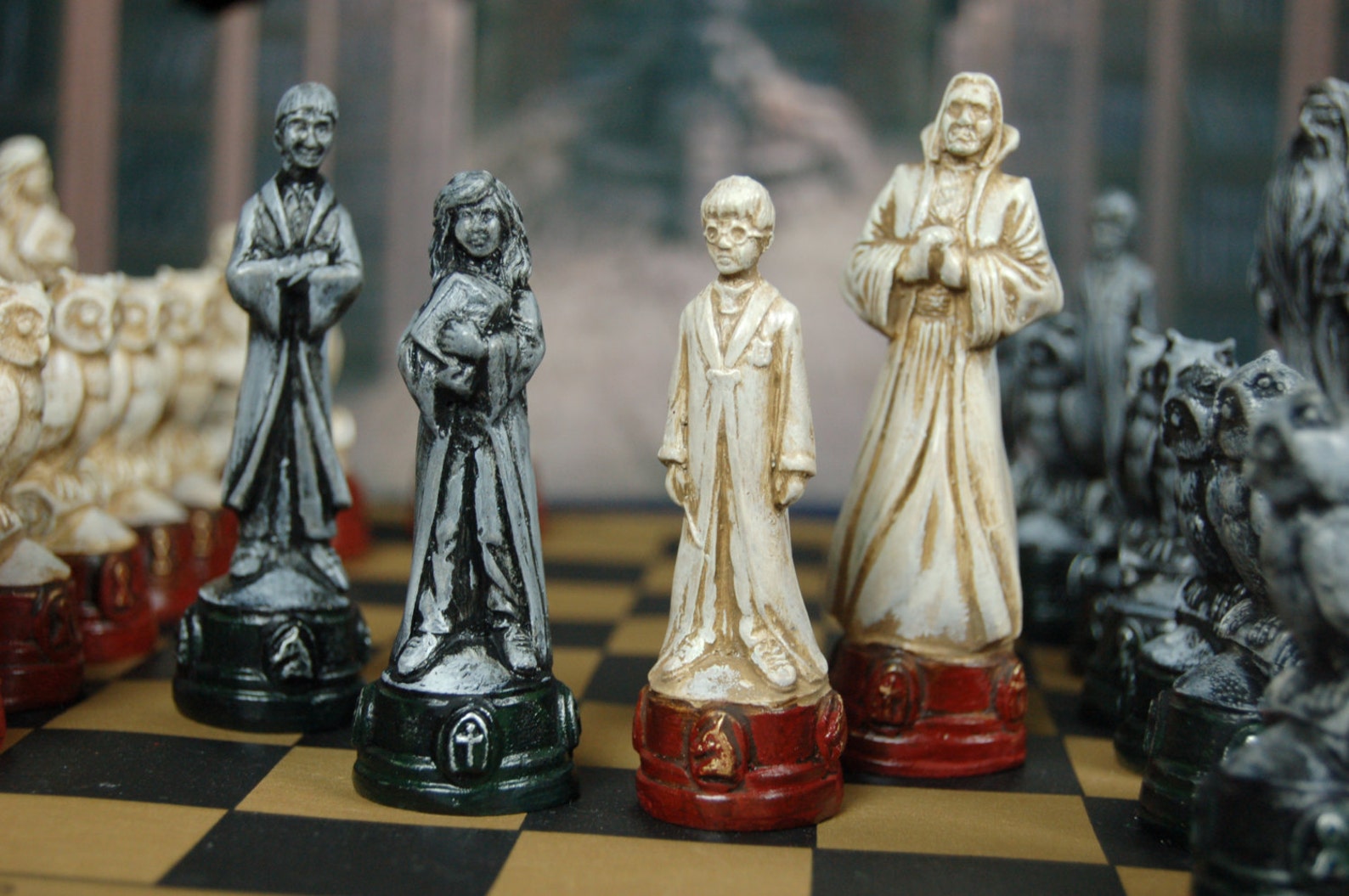 Harry Potter Chess Set, Customisable Colours (pieces Only) - Etsy