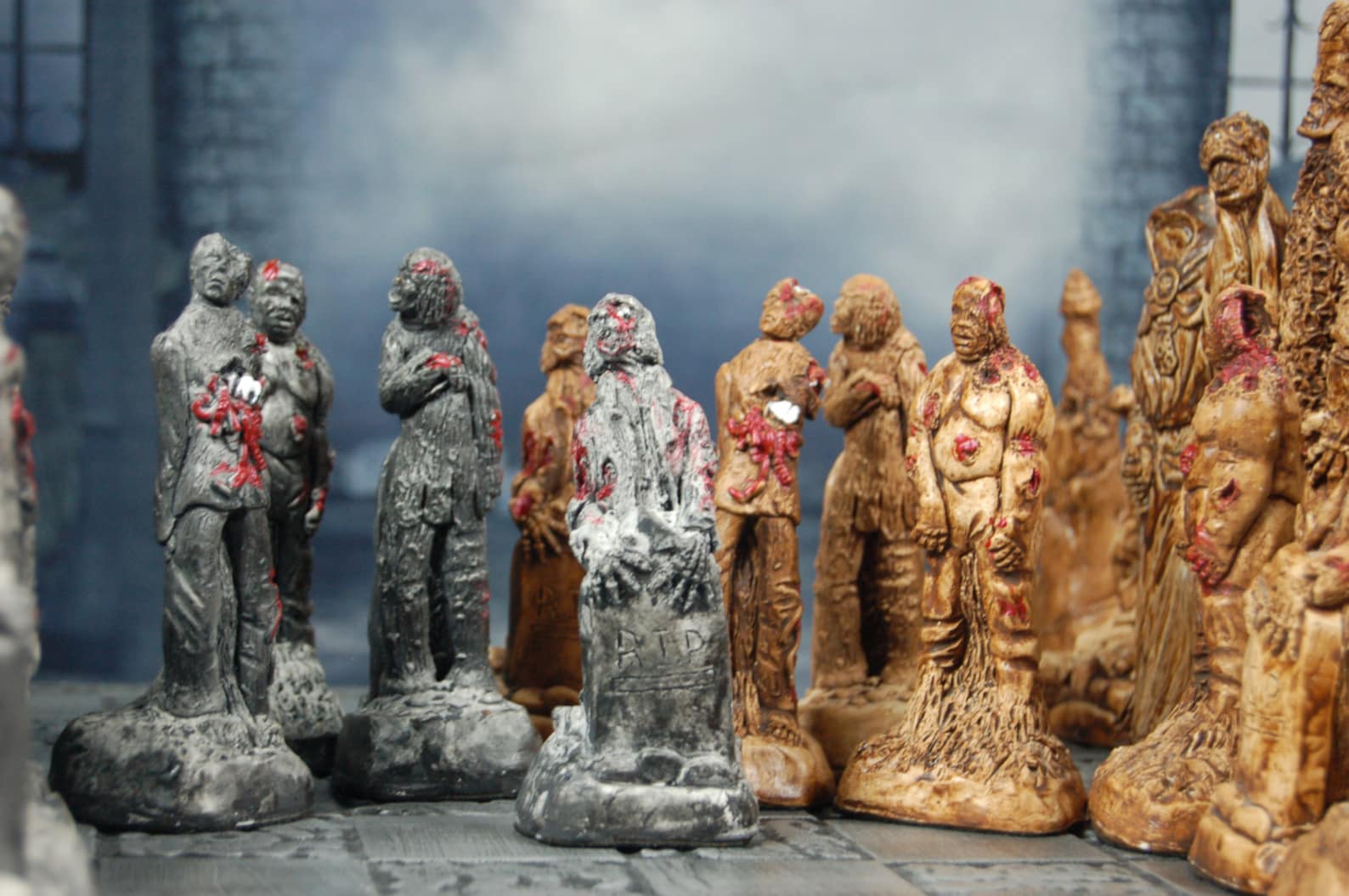 Large Gothic Horror Chess Set Customisable Colours pieces - Etsy