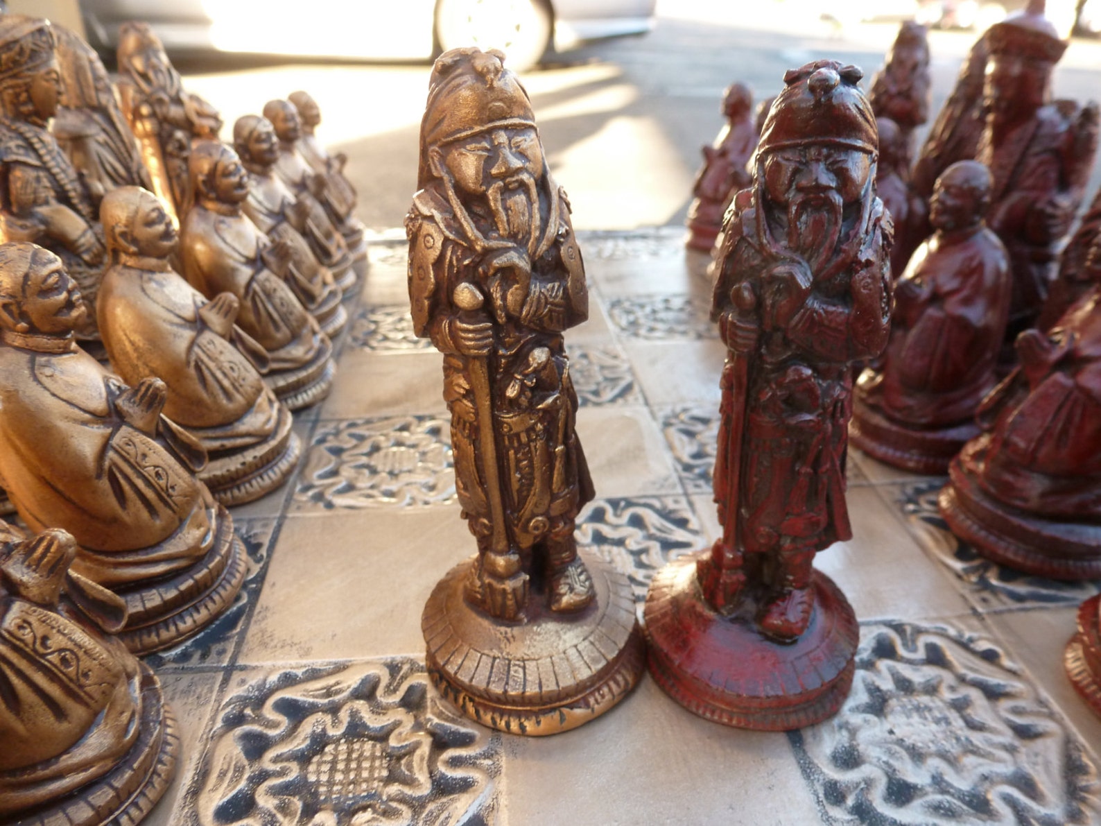 LARGE Chinese Imperial Chess Set Customisable Colours pieces - Etsy