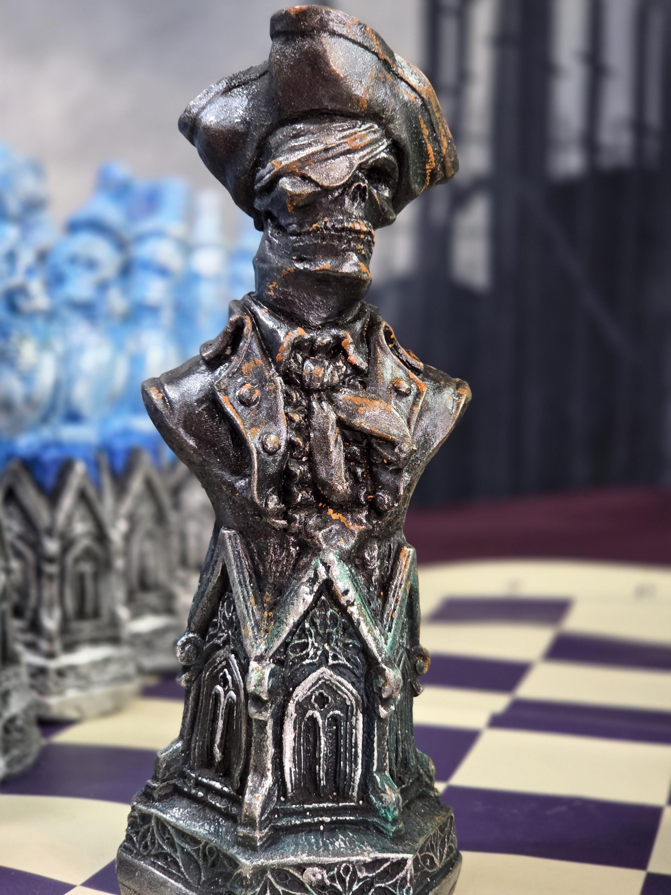 Extra Large: Gothic Wedding Chess Set, Customisable Colours (pieces ...