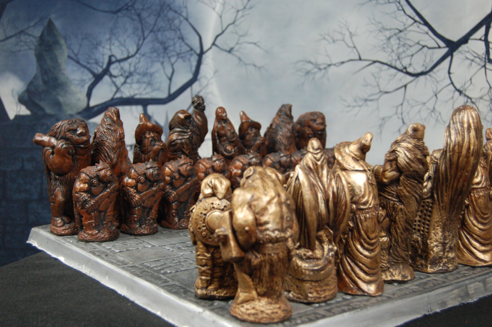 Large Battle of Good V Evil Chess Set Customisable Colours | Etsy