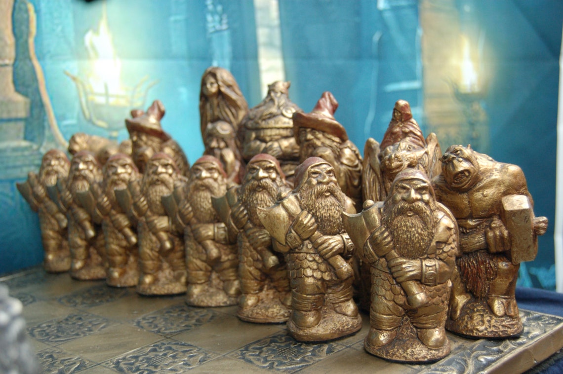 VERY LARGE Fantasy Chess Set, Customisable Colours (pieces Only/board ...