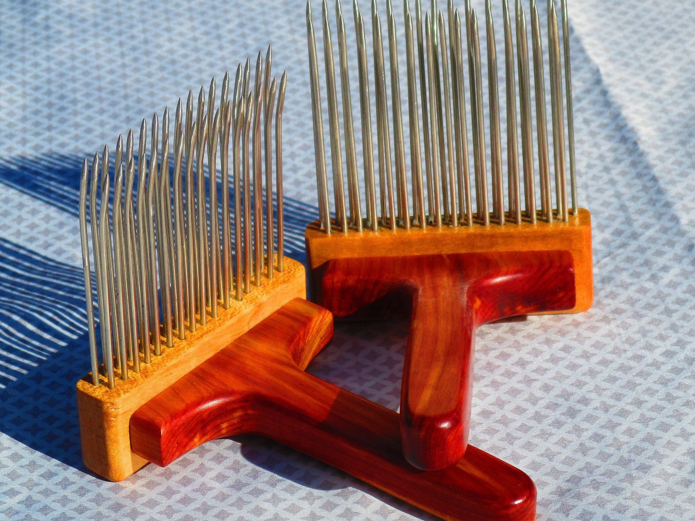 Fine Wool combs for cleaning wool ready to spin Great gift | Etsy