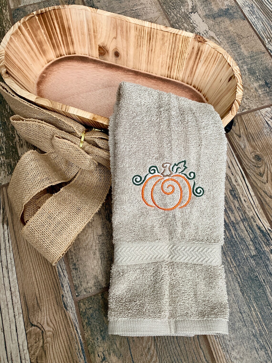 Pumpkin Kitchen Towel - Thanksgiving Hand Towel - Pumpkin Hand Towel ...