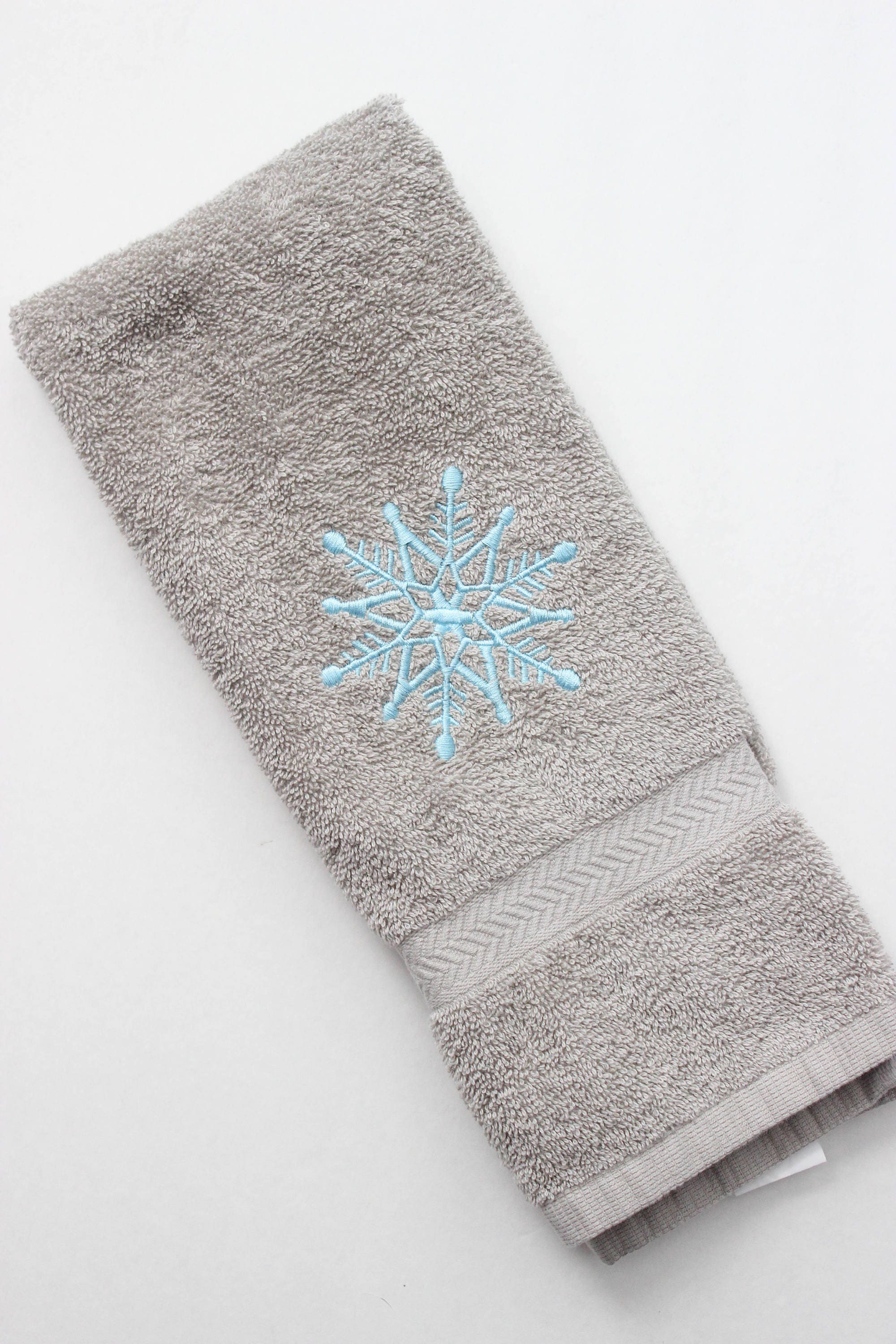 Christmas Hand Towel Set Christmas Towels Snowflake Towels - Etsy
