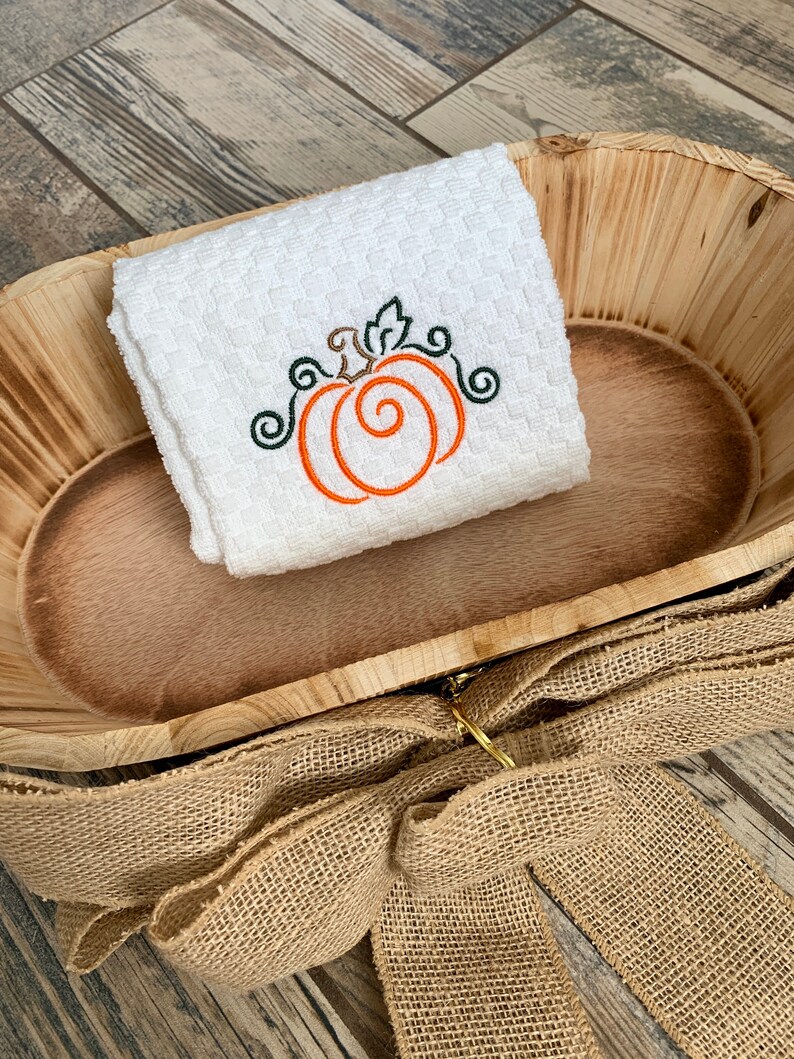 Pumpkin Kitchen Towel - Thanksgiving Hand Towel - Pumpkin Hand Towel ...