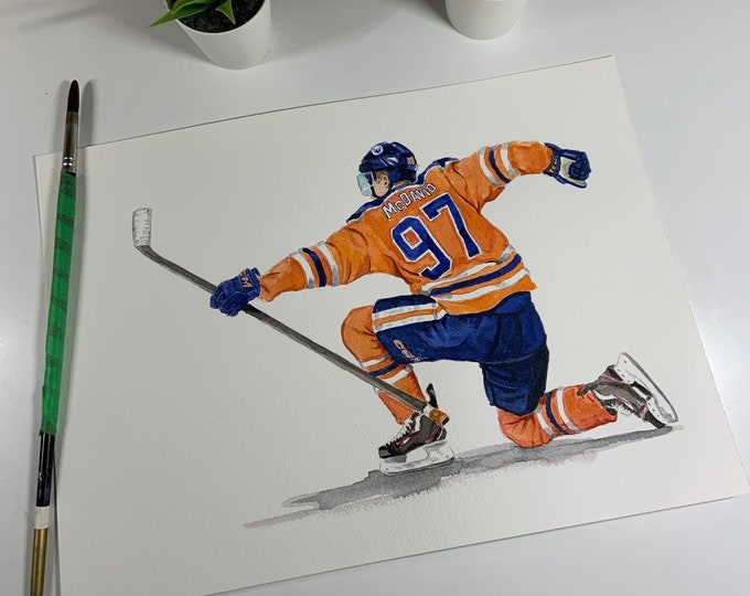 Connor Mcdavid Edmonton Oilers 97| Pencil Drawing of EA Sports NHL 18 ...