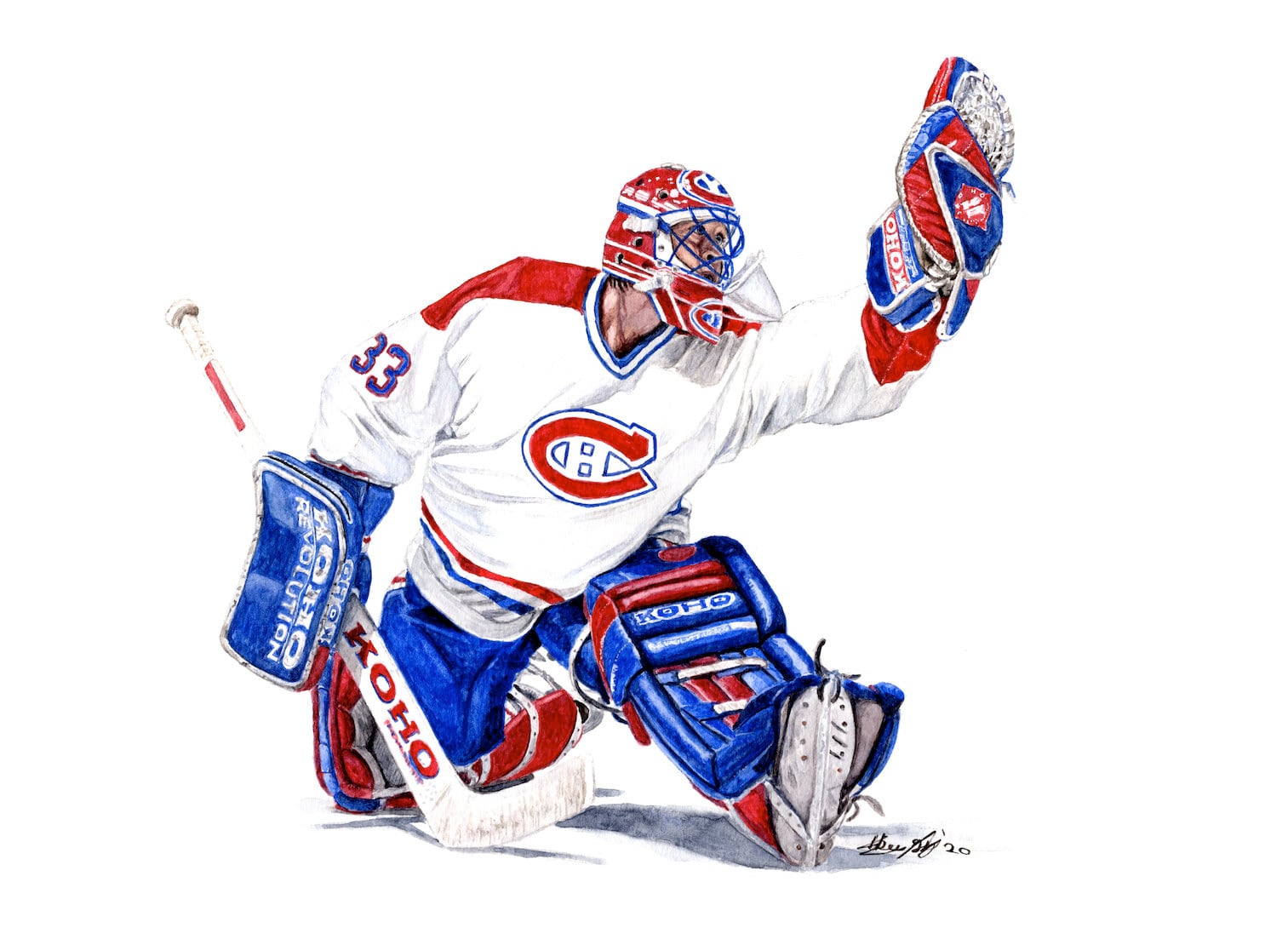 Patrick Roy // Montreal Canadiens // Hockey Goalie // NHL // | Etsy