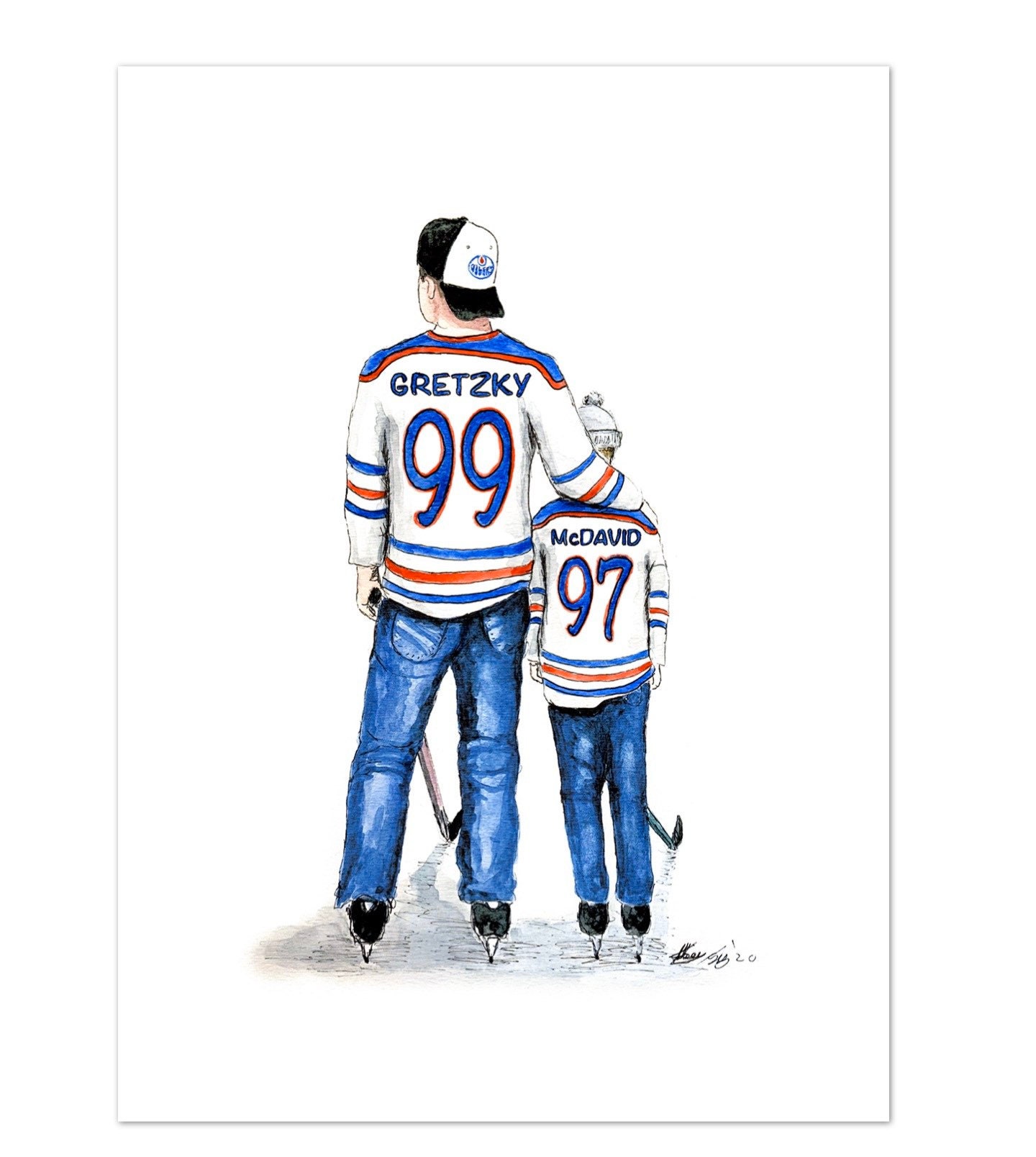 Custom Templates: 1.custom Father & Son // 2.custom Goalie // | Etsy