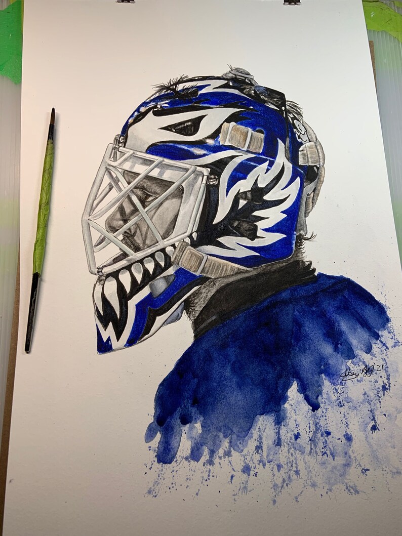 New Felix Potvin Mask by Mikenguyenart // Toronto Maple - Etsy