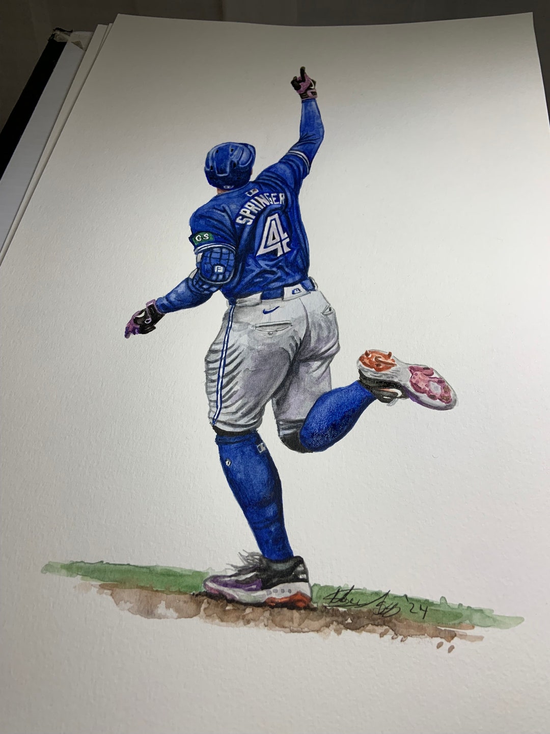 George Springer by Mikenguyenart // Toronto Blue Jays // MLB ...