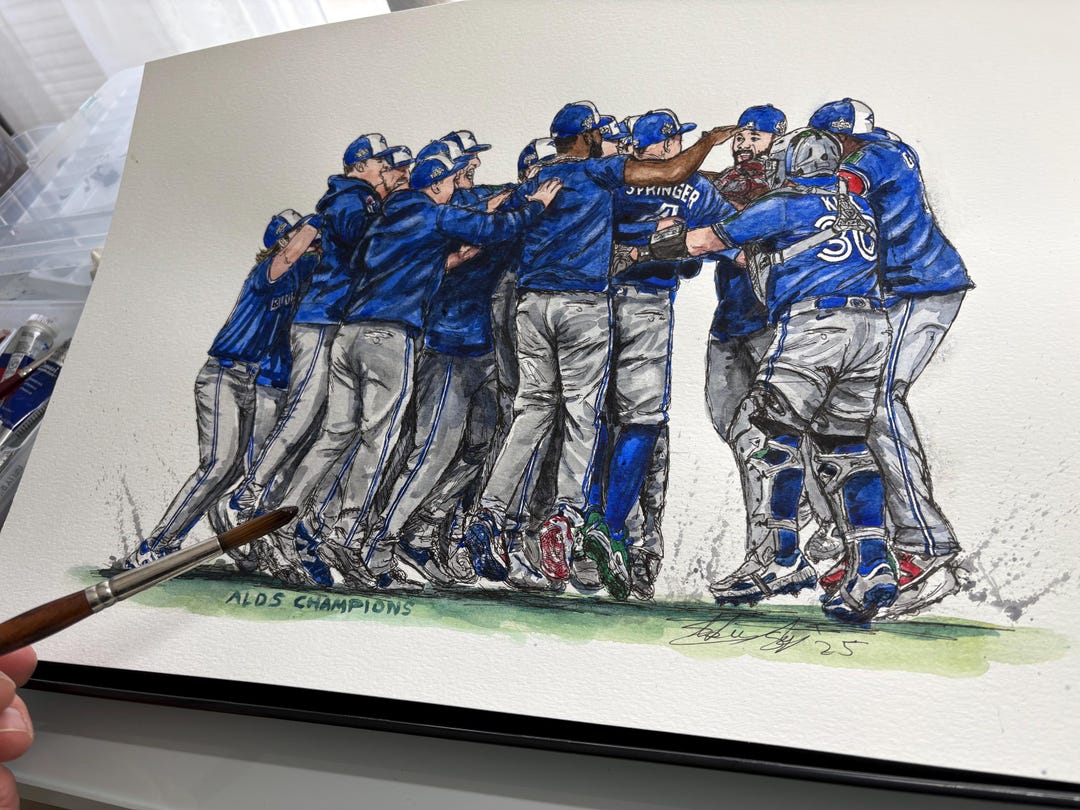 2025 ALDS CHAMPIONS by Mikenguyenart // Toronto Blue Jays // MLB ...