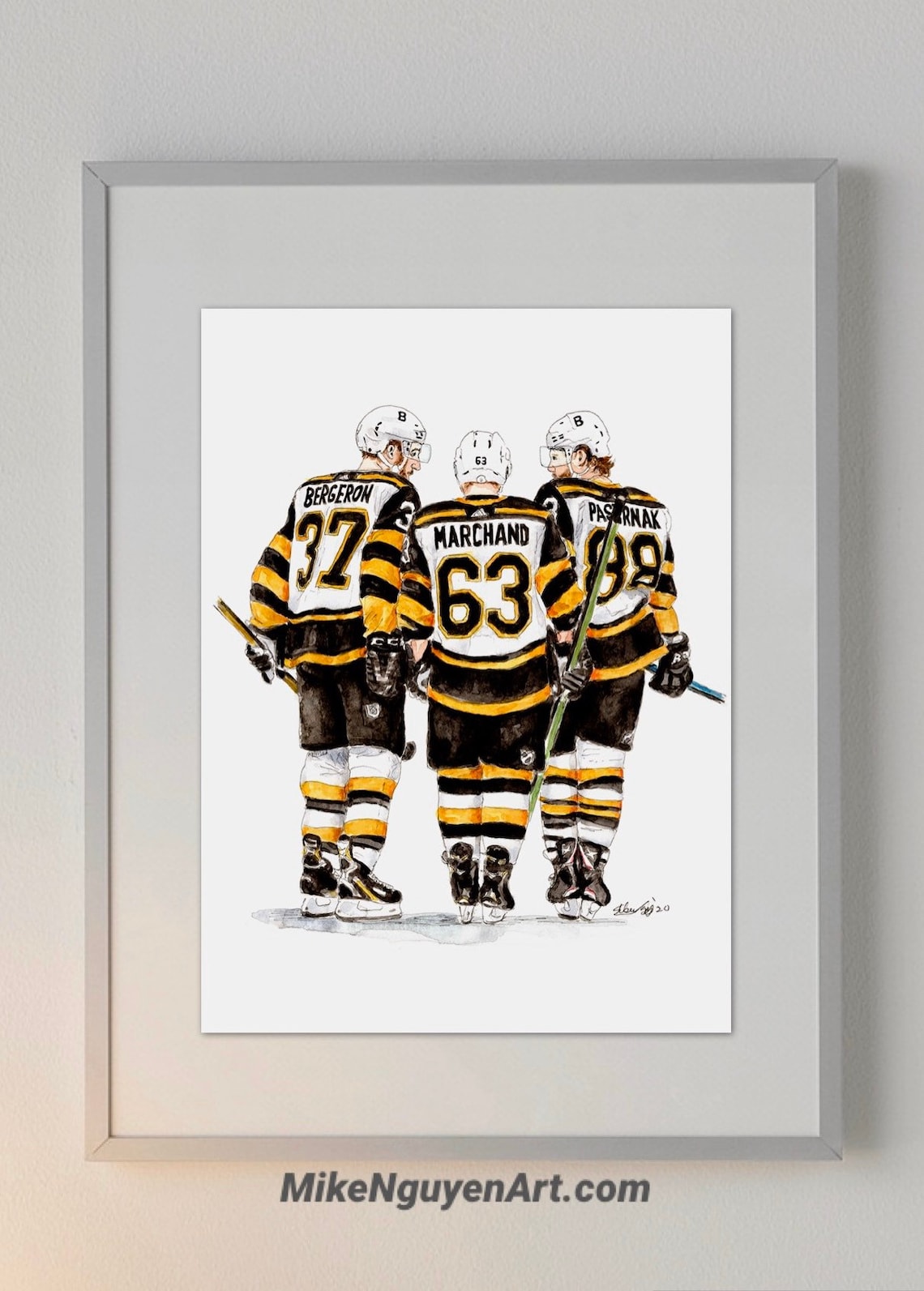 Bruins Line // Brad Marchand // Patrice Bergeron // David - Etsy