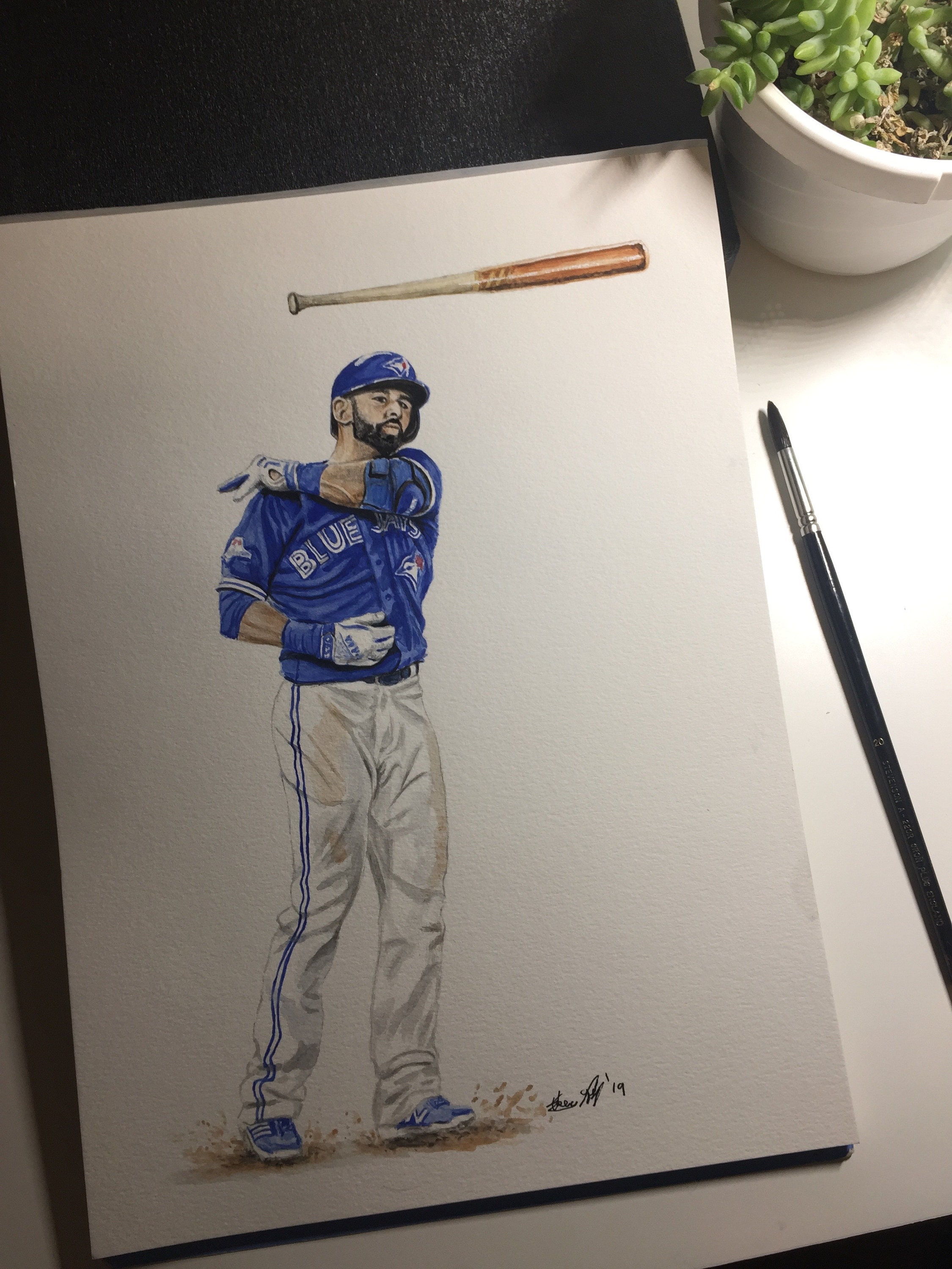 Jose Bautista Bat Flip // Toronto Blue Jays // MLB // Baseball | Etsy