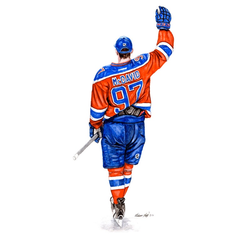 Connor McDavid // Edmonton Oilers // Hockey // NHL // | Etsy