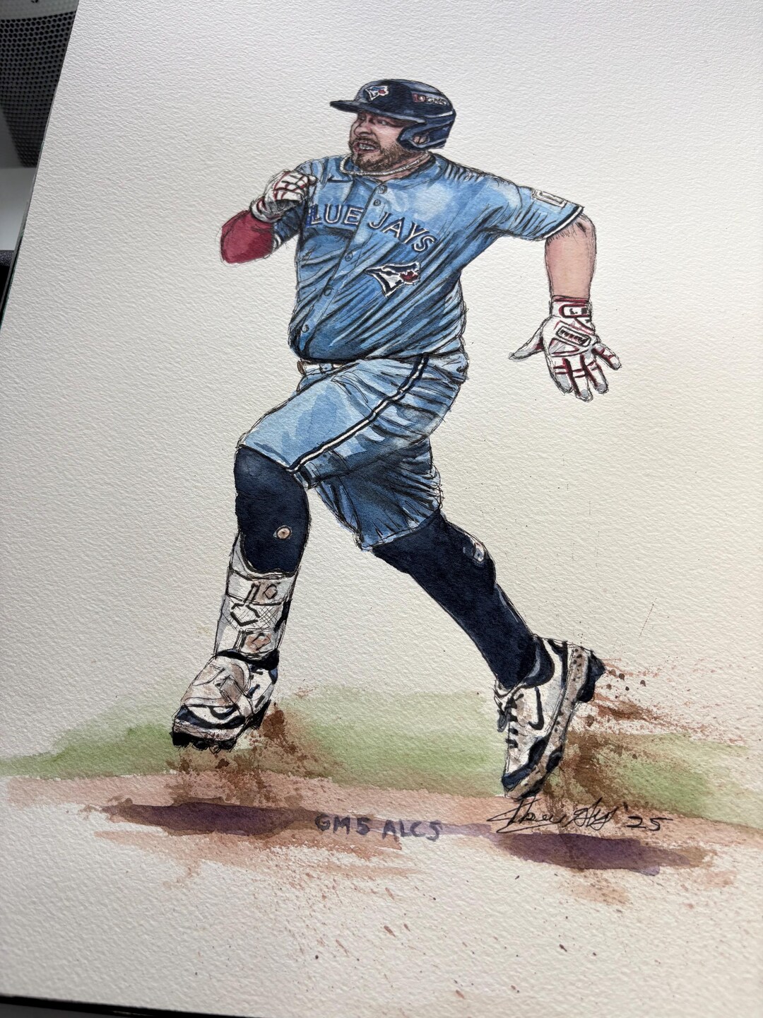Alejandro Kirk Gm5 ALCS Painting by Mikenguyenart // Toronto Blue Jays ...