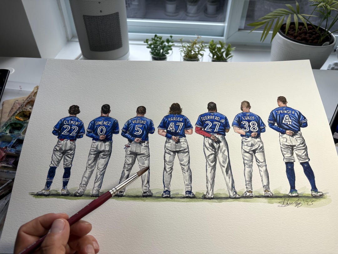 Jays Lineup 2025 Playoffs by Mikenguyenart // Toronto Blue Jays // MLB ...