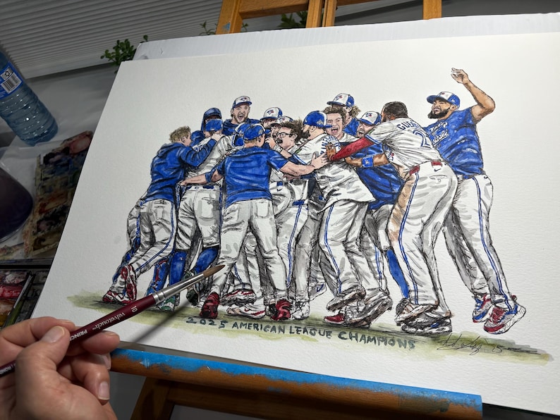 2025 AL CHAMPIONS by Mikenguyenart // Toronto Blue Jays // MLB ...