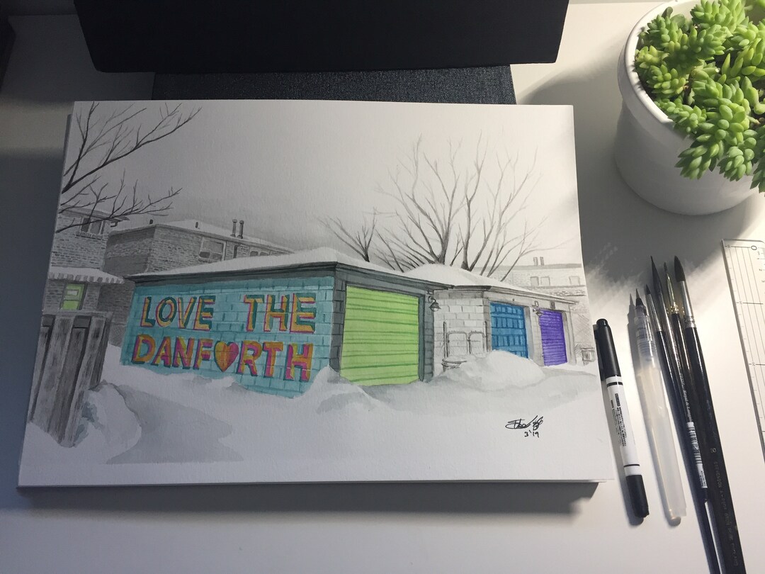 Love the Danforth // Danforth Art // Toronto Art // Winter // YYZ ...
