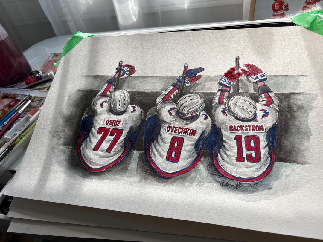 Capitals Bench Alex Ovechkin, Oshie & Backstrom by Mikenguyenart ...