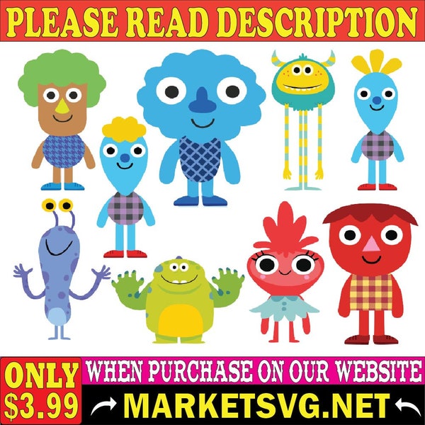 Super Simple Monsters Svg - Etsy