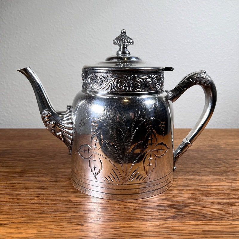 Silver Plate Teapot - Etsy