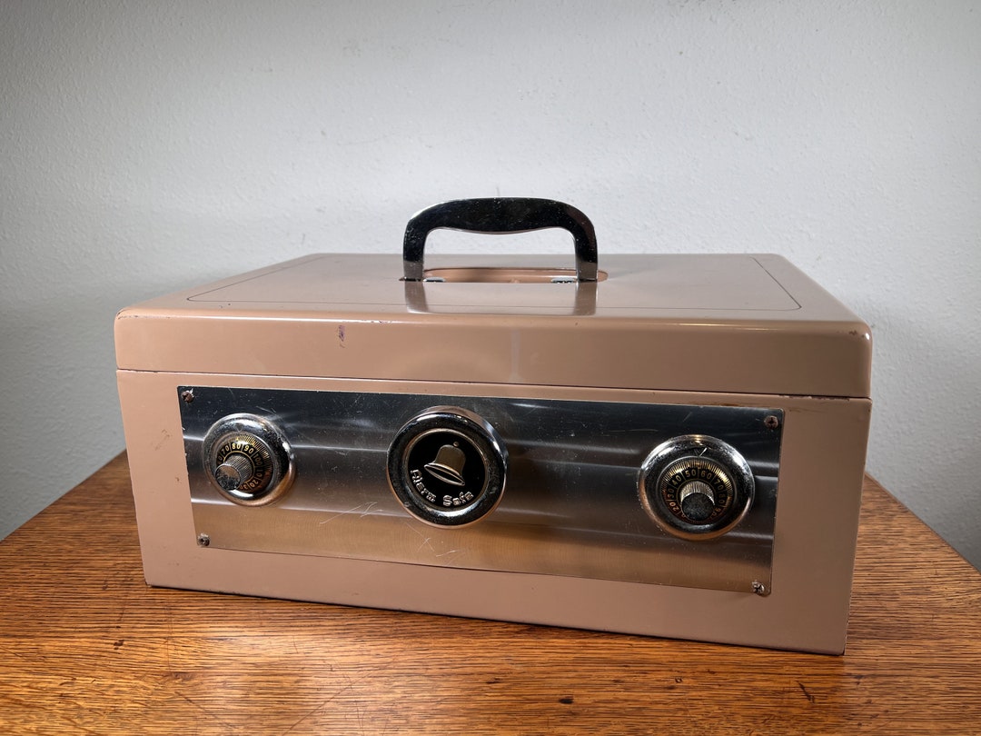 Cash Box ~ Strong Box ~ Steel Locking Box With Dual Combination Lock ...