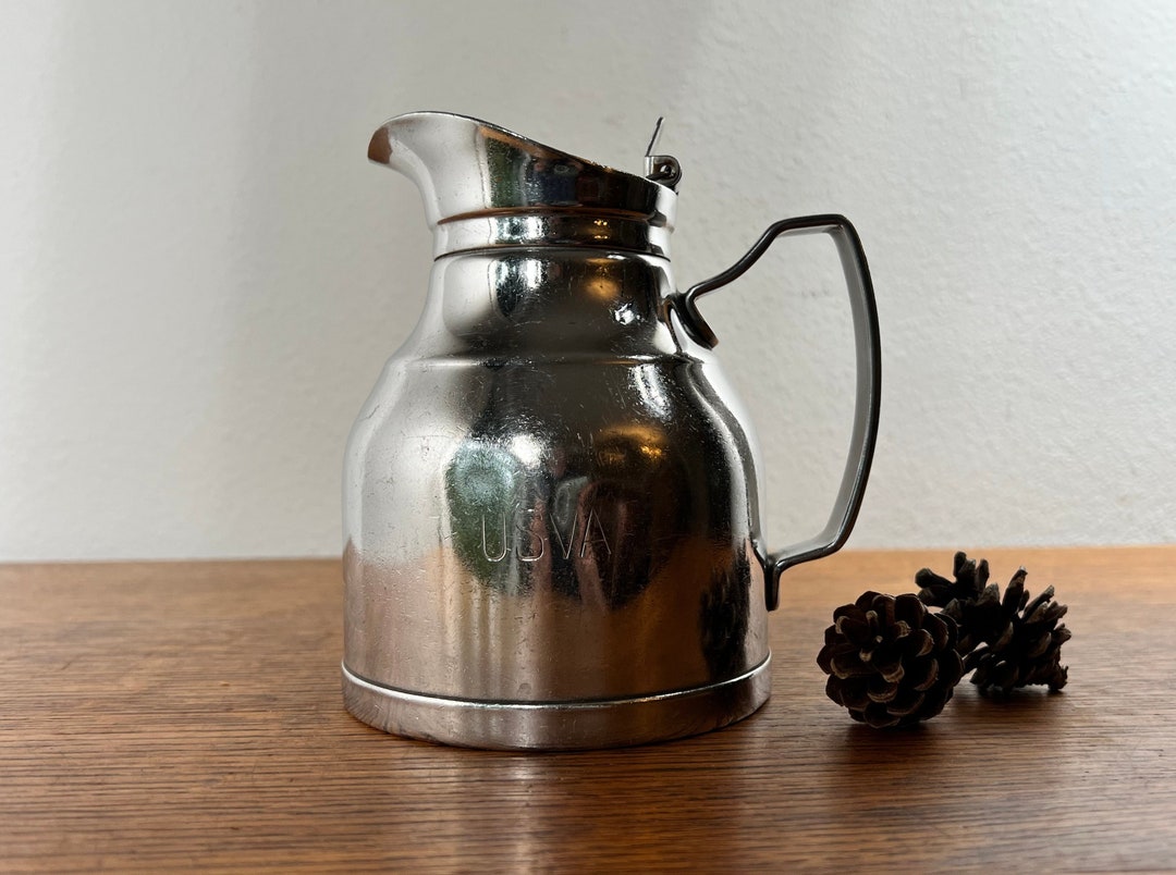 Milk or Cream Pitcher ~ USVA ~ Insulated Double Wall Stainless Steel ...