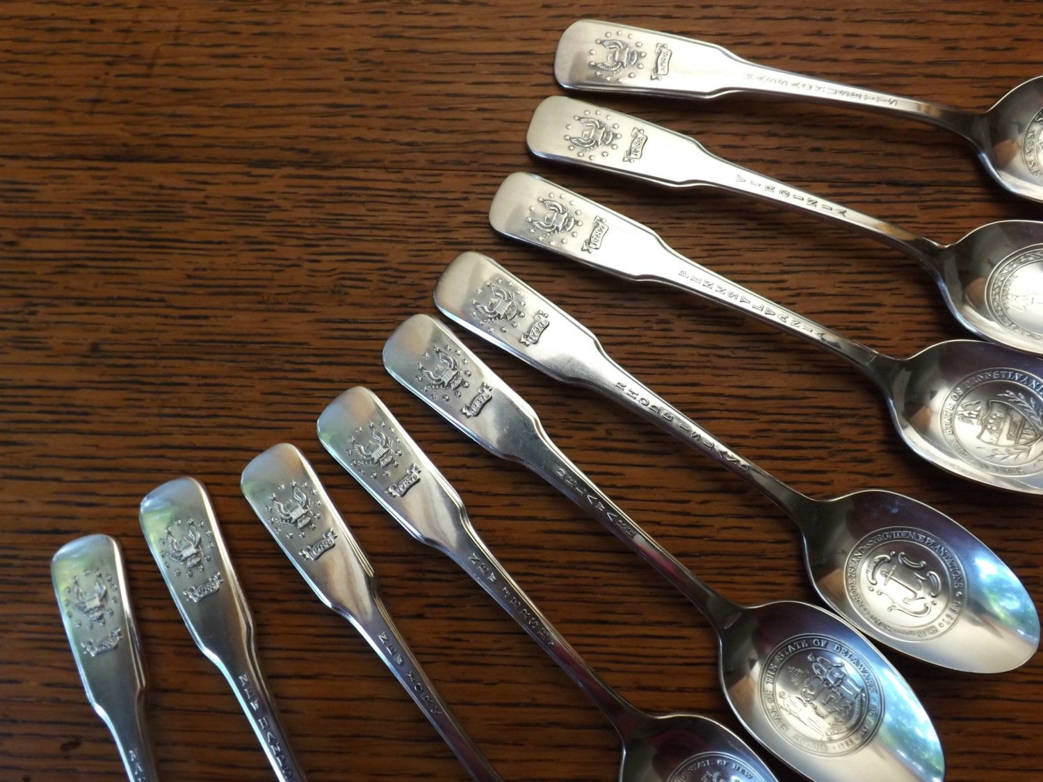 Bicenntenial State Collector Spoons 1776-1976 Set of 9 - Etsy UK