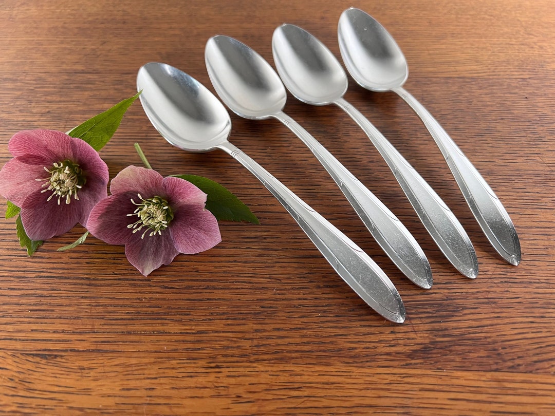 Vintage Nobility Plate Silver Serving Spoons - 'reverie' Set of 4 - Etsy