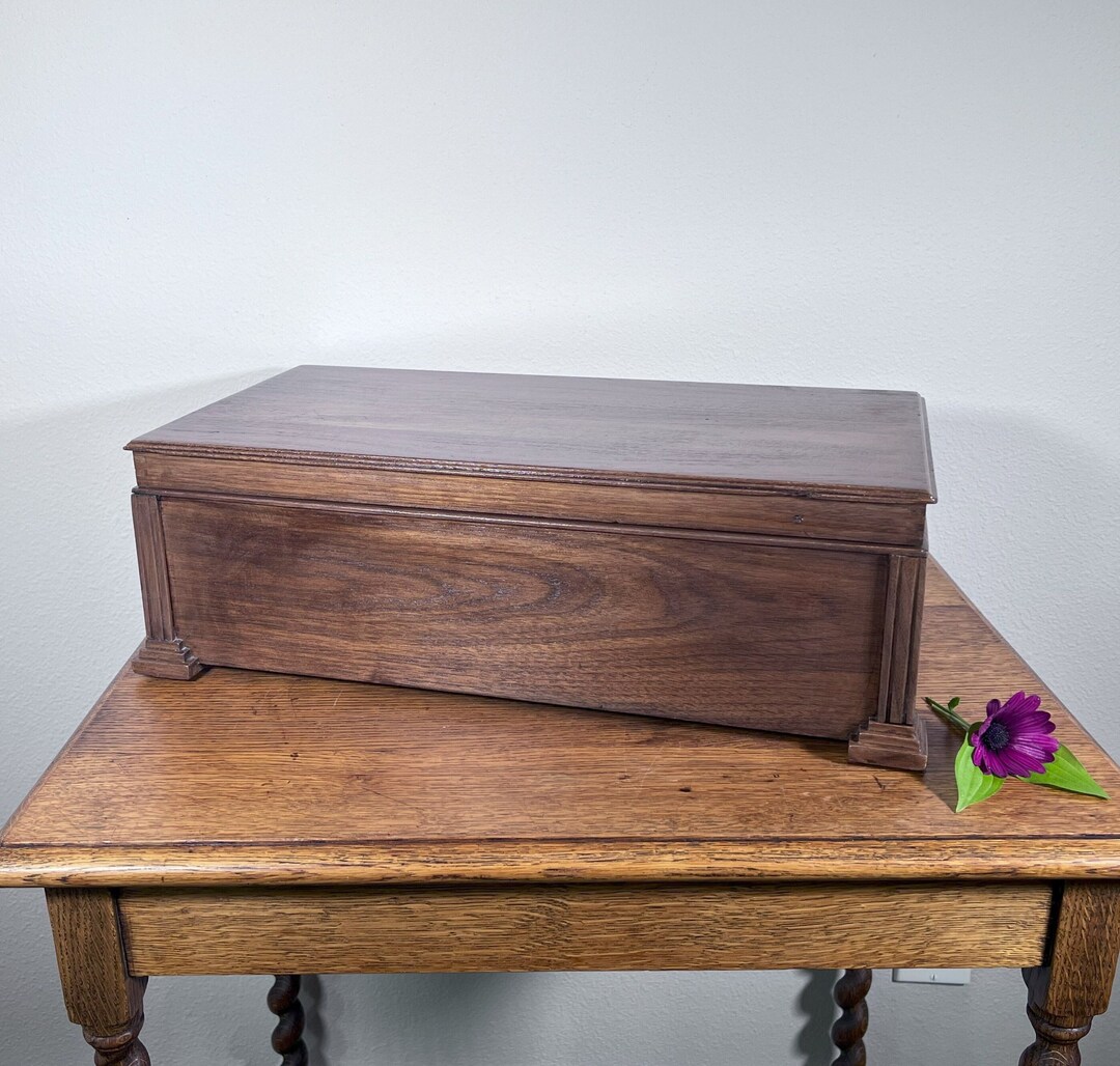 Refinished Silverware Chest: Pacific Silvercloth Lining, Solid Wood - Etsy