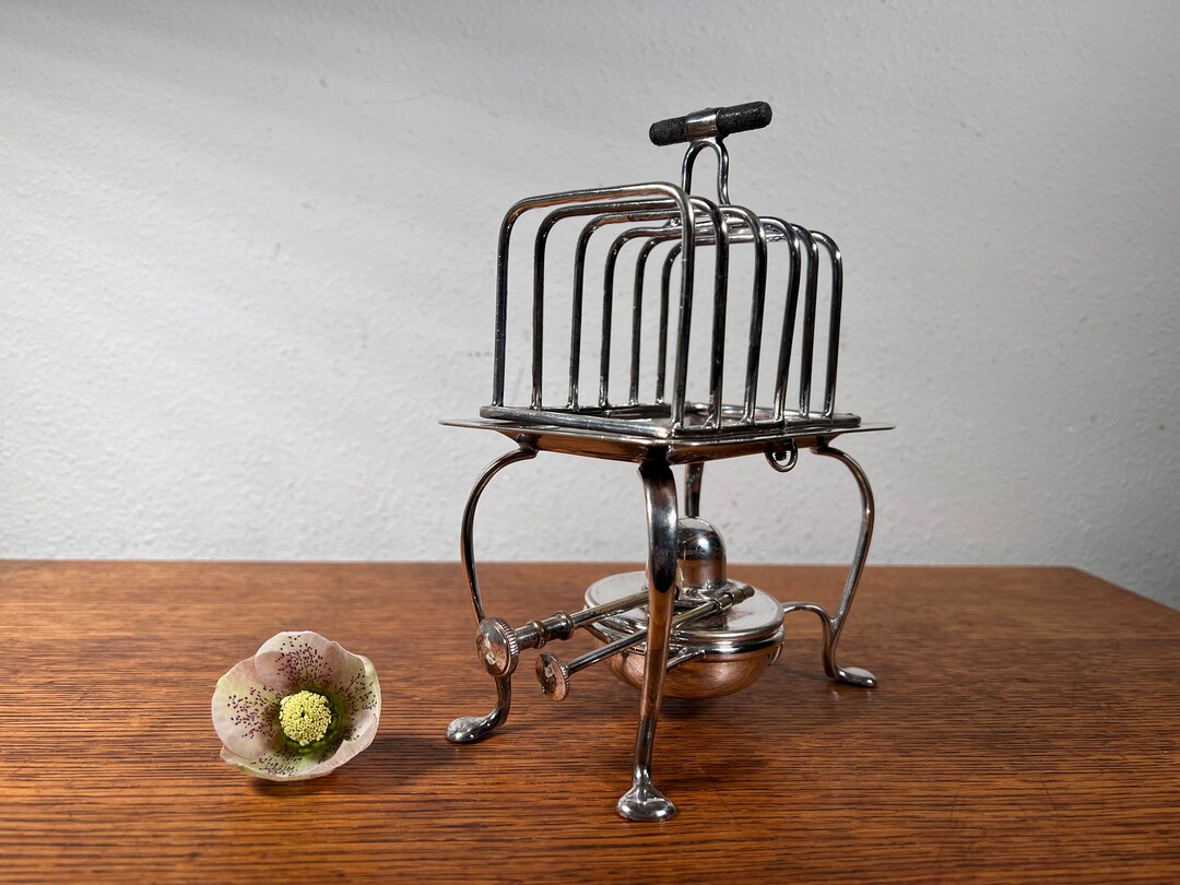 Toast Rack 'everhot' With Burner, Spirit Warmer Silver Plate Asprey ...