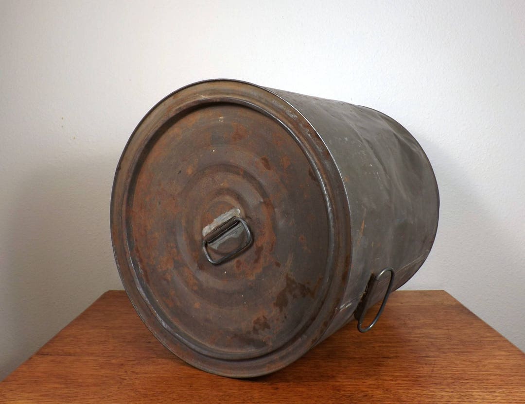 Drum Container ~ Army Green ~ Military ~ Reusable Storage ~ Army ...