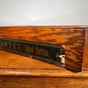 Clark's Thread Cabinet ~"o.n.t. Spool Cotton Wood Cabinet ~ Sewing ...