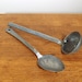 Kitchen Utensils, Tinned Spoon& Enamelware Ladle, Vintage Farm House ...